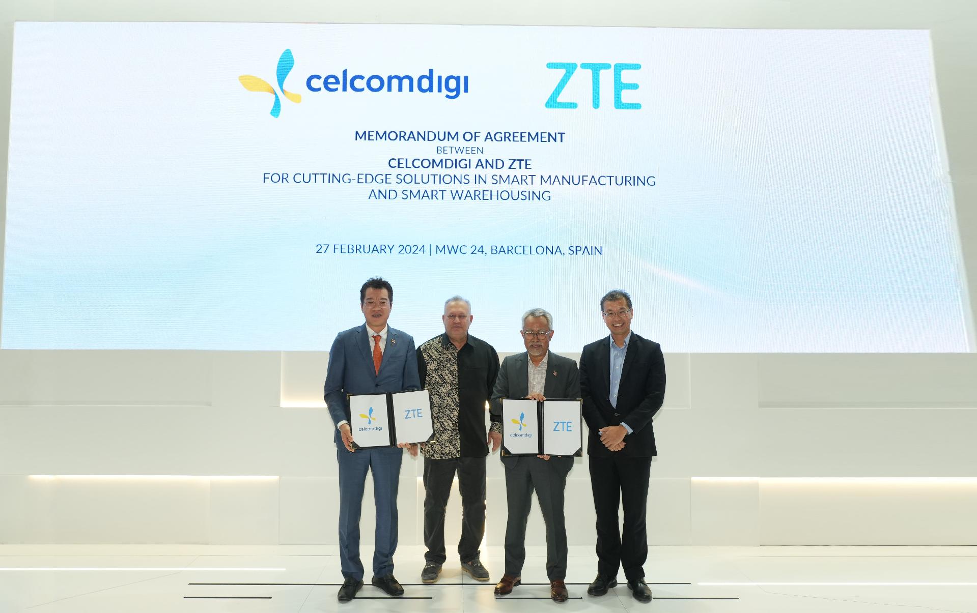 CelcomDigi partners ZTE for cutting-edge solutions in smart manufacturing and smart warehousing